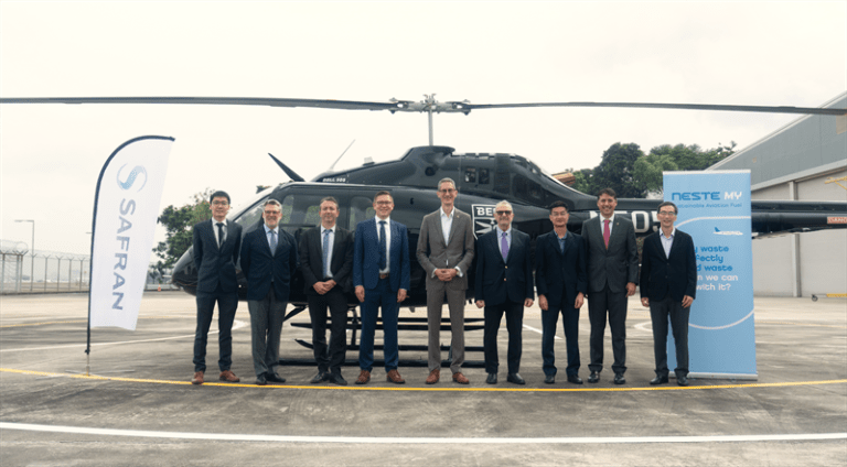 South-East Asia’s first helicopter flight using SAF takes off ...