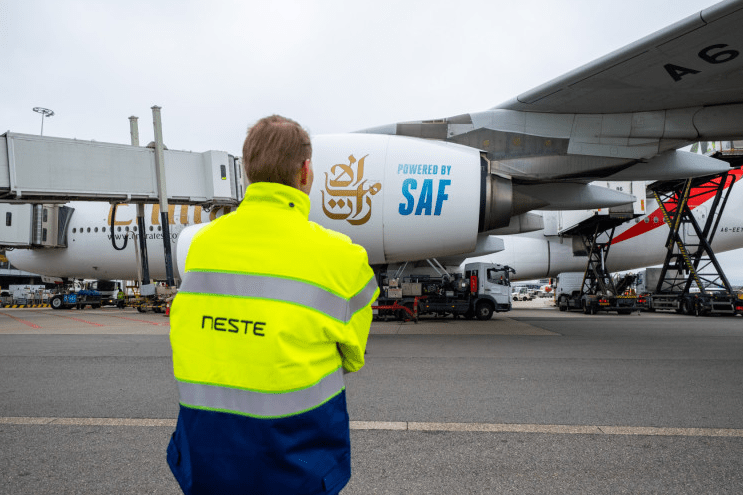 Emirates adds SAF on flights from Amsterdam Schiphol | Biofuels ...